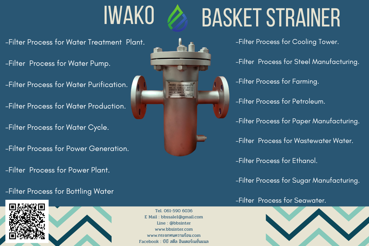 Strainer Filter "IWAKO" - www.bbsinter.com