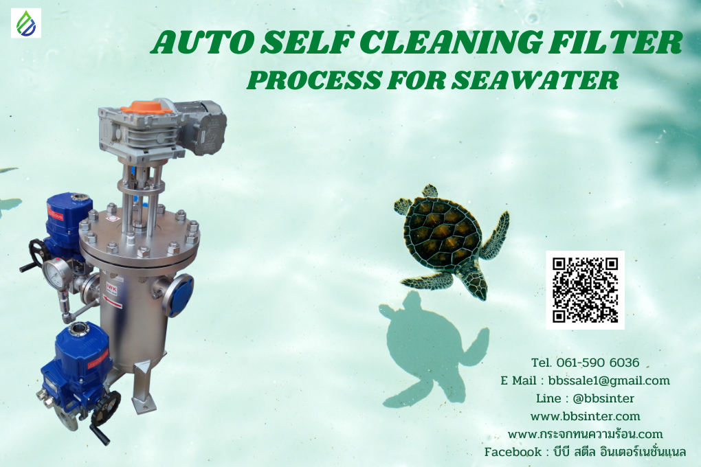 Auto self cleaning filter process for seawater - www.bbsinter.com